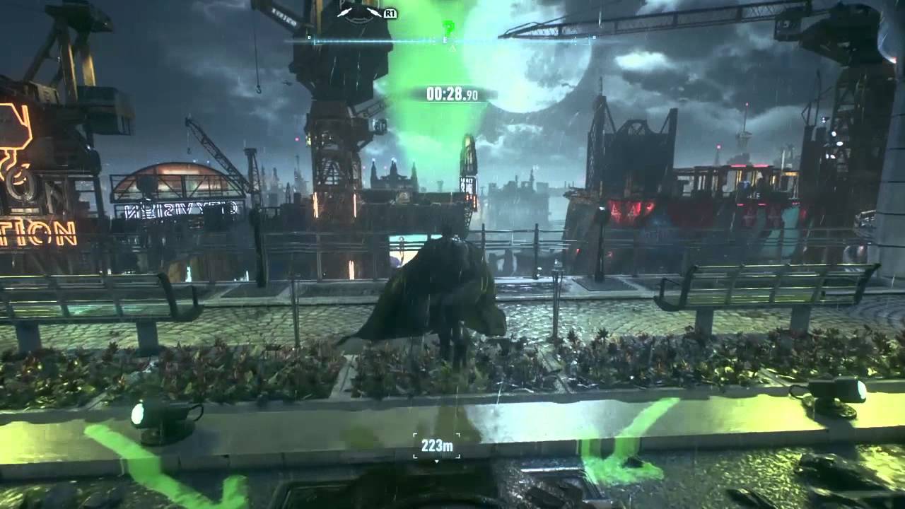 Arkham Knight - Riddler Time Trial - 2147, 1492 - YouTube
