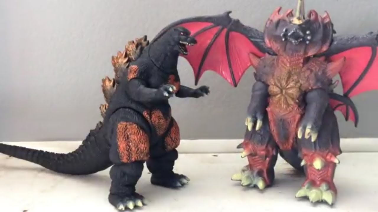 Bandai 1995 Burning Godzilla Review (Movie Monster Series 2017 Release ...
