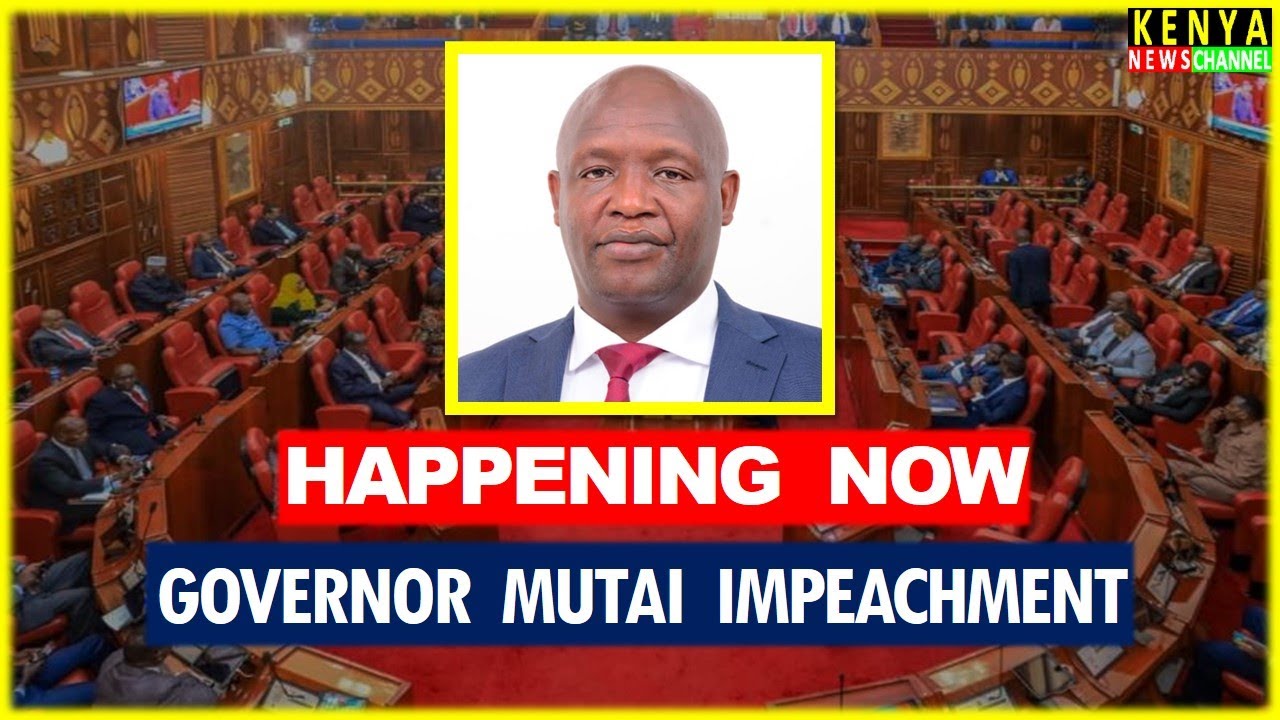 LIVE SENATE - Impechment hearing of Kericho Governor Erick Mutai - YouTube