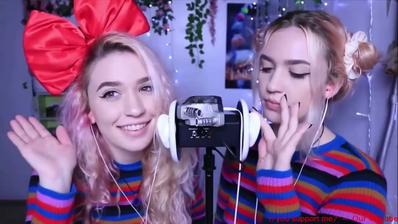 ASMR | Ear Licking (3Dio) Two girls making sounds | ASMR #30 - YouTube