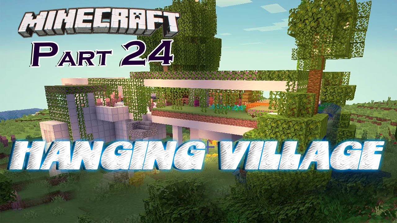 Hanging village in minecraft - YouTube