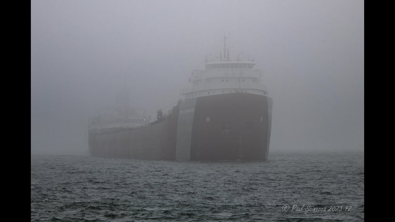 Out of the Thick Fog on a "Slow Bell" comes the John G Munson! Arriving ...