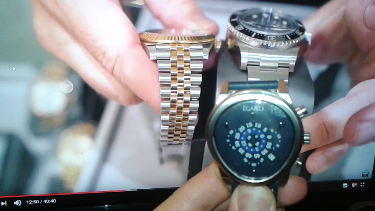 Egard GSP watch, 18 month on the wrist. Compared to sweet Rolex. - YouTube