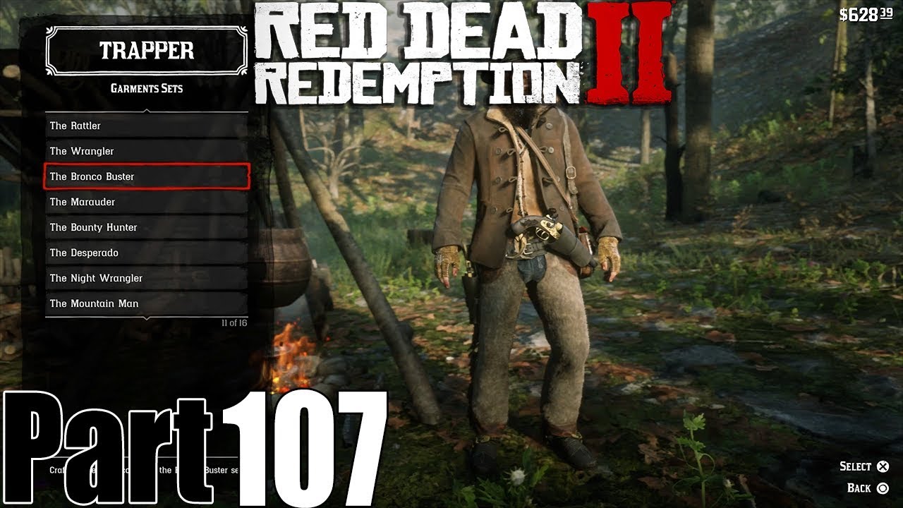 Red Dead Redemption 2 Part 107 - How To Craft The Bronco Outfit [PS4 ...