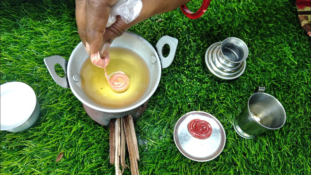 Miniature jalebi | Miniature cooking | jalebi recipe |M mini food| how ...