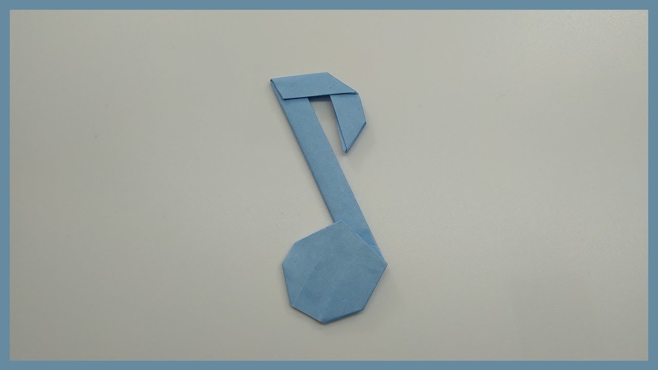 Origami Note (origami music) | Hướng dẫn gấp nốt nhạc bằng giấy | Tuan ...