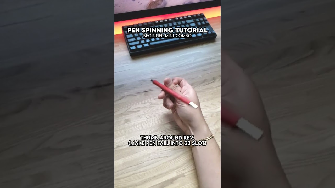 Beginner pen spinning tutorial pt. 2 👍 #shorts - YouTube