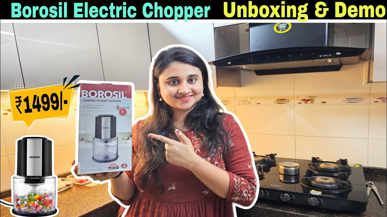Borosil Electric Chopper | A Must have Kitchen Gadget #borosil # ...