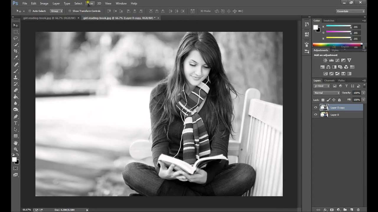 Photoshop Tutorial: Line Art Drawing - YouTube