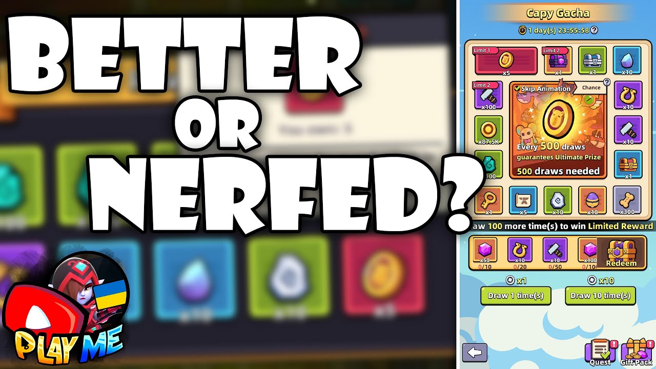 Capybara Go NEW CAPY GACHA EVENT, IS IT BETTER NOW or WAS IT NERFED ...