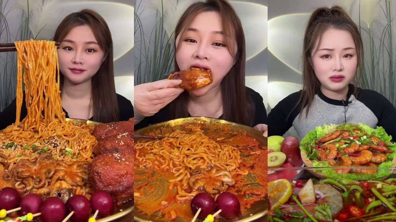 ASMR CHINESE FOOD MUKBANG EATING SHOW - YouTube