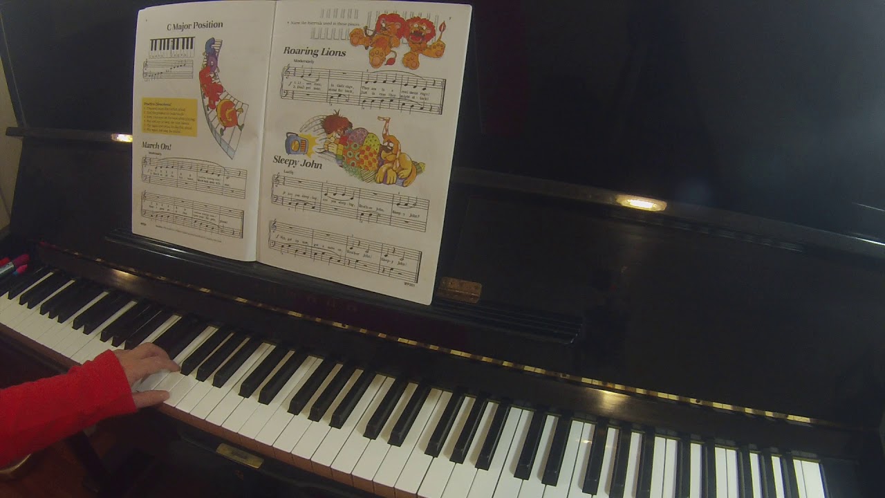 Sleepy John | Bastien piano basics level 1 - YouTube