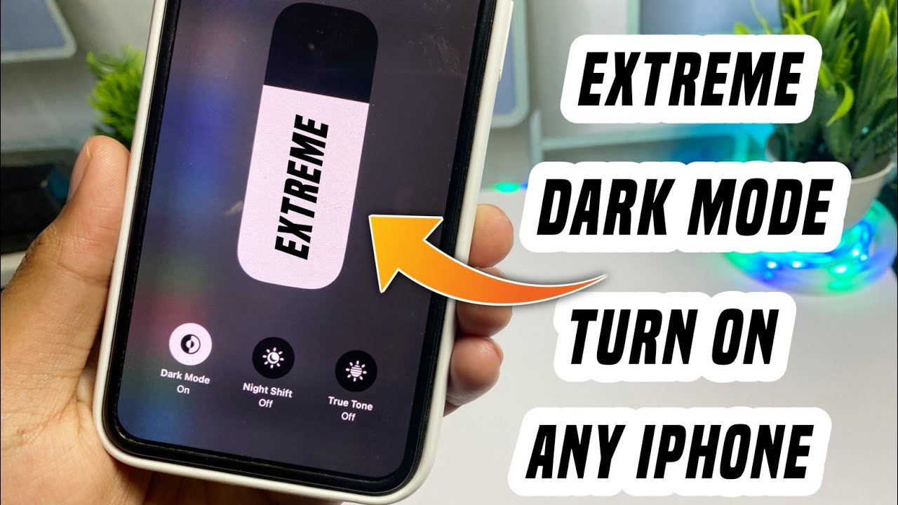 How To Enable Extreme Dark Mode on iPhone | How To Enable Super Dark ...
