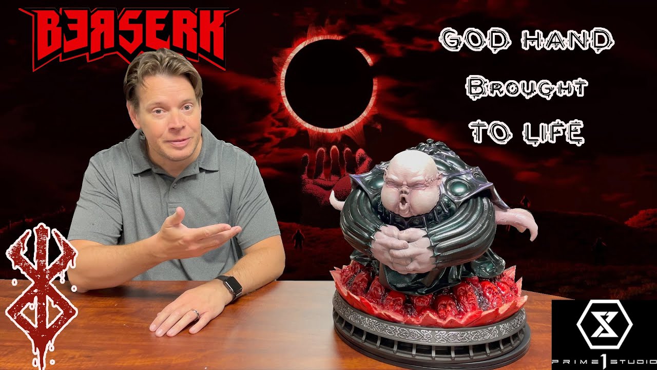 BERSERK GOD HAND brought to life! PRIME 1 STUDIO CONRAD STATUE - YouTube