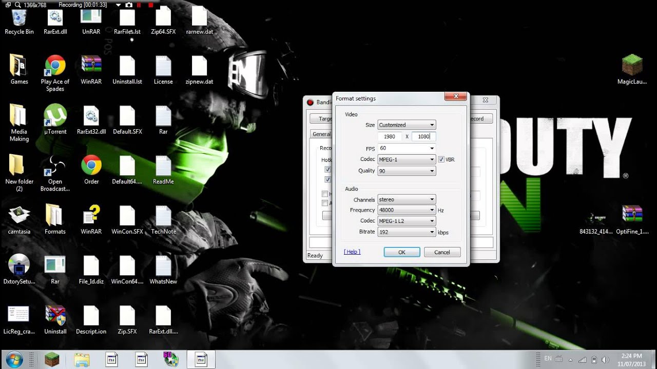 Quick Bandicam Setup 60 Fps) Recommended! - YouTube