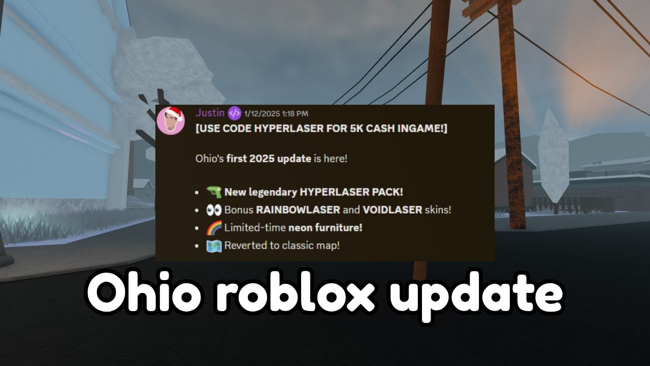 The New Additions! In The Hyper Laser Update 🎉 [ Roblox Ohio ] - YouTube