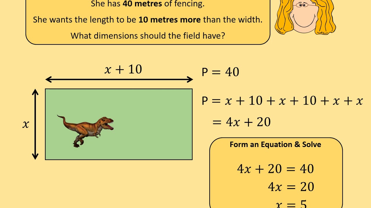 Linear Equations Forming&solving equations - YouTube