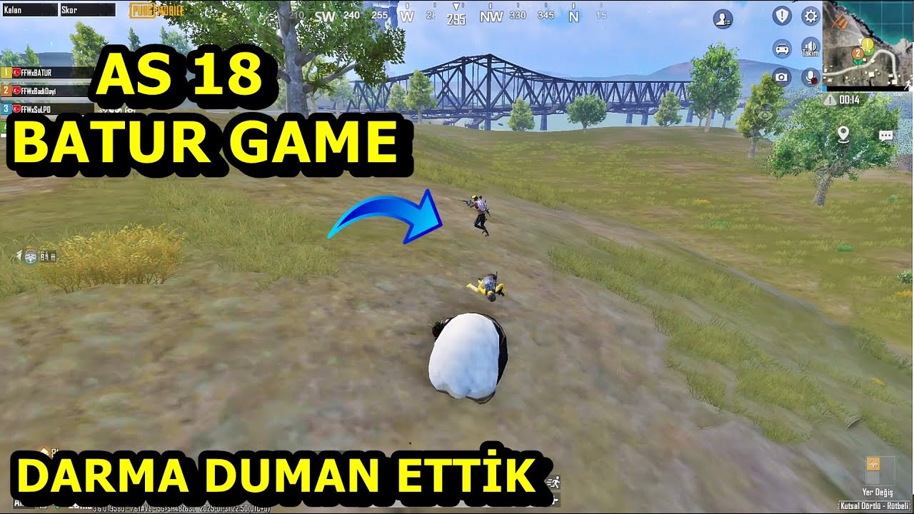 AS 18 BATUR GAME ! DARMA DUMAN ETTİK PUBG MOBİLE - YouTube