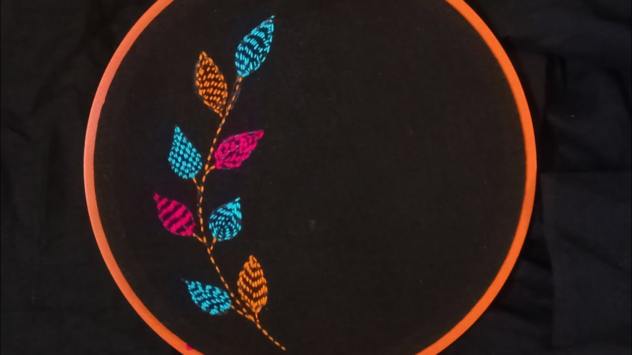 Hand embroidery | Katha stitch for beginner | Different types of katha ...