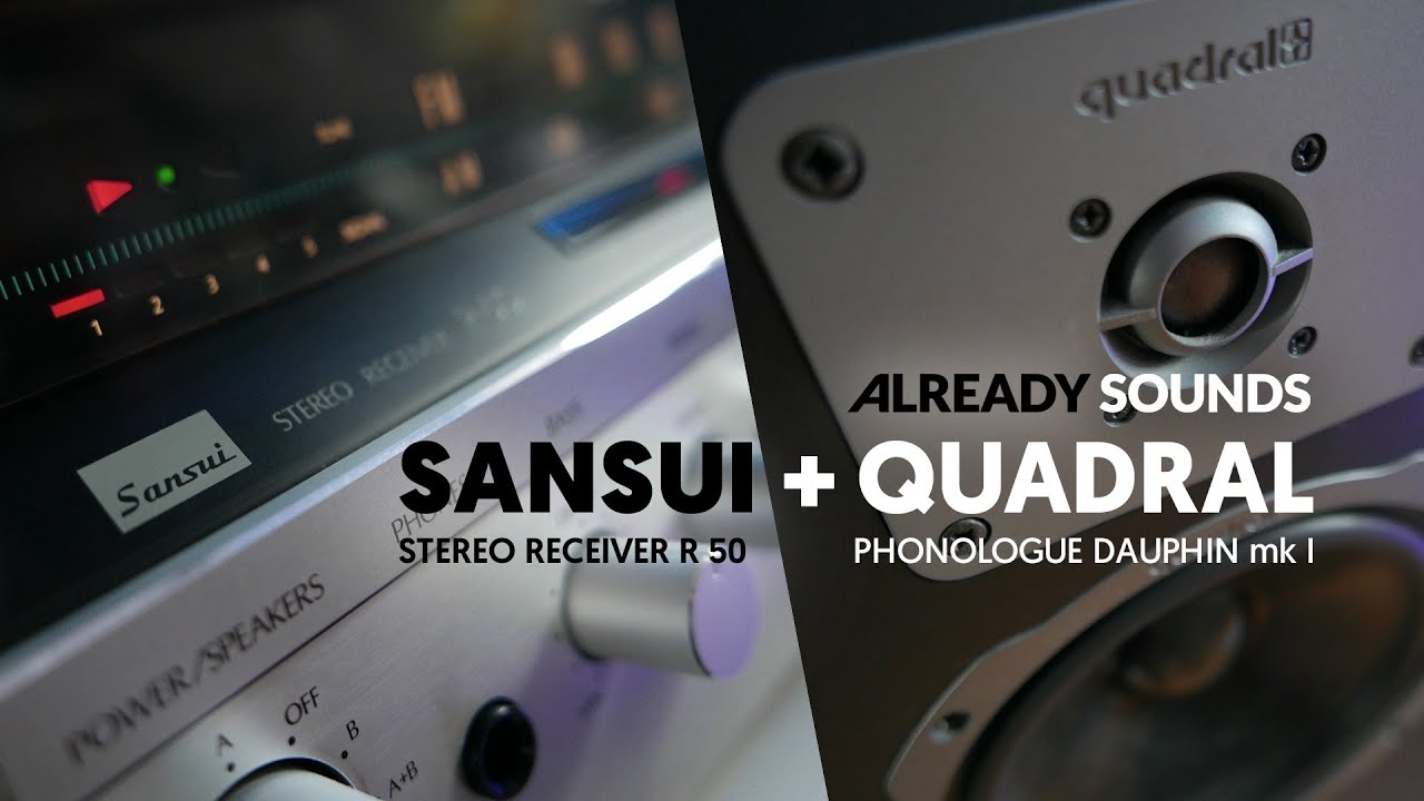 Sansui R50 + Quadral Douphin mk I - YouTube
