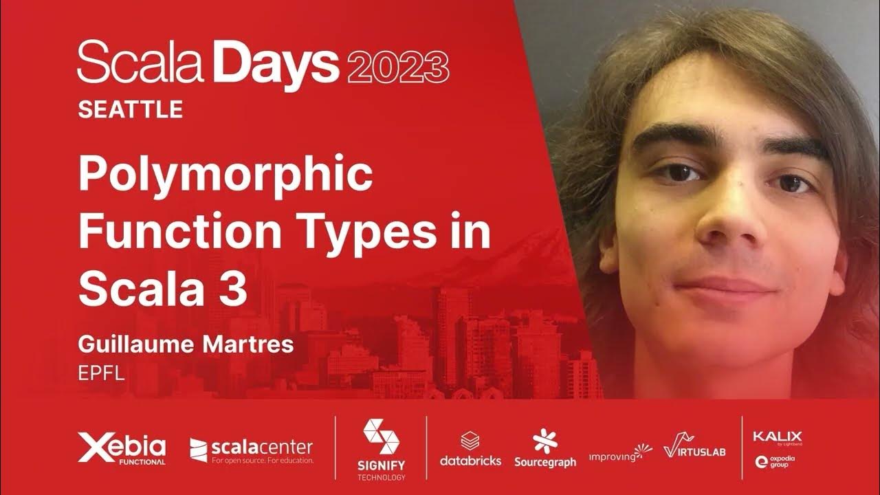 Guillaume Martres - Polymorphic Function Types in Scala 3 | Scala Days 2023 Seattle - YouTube