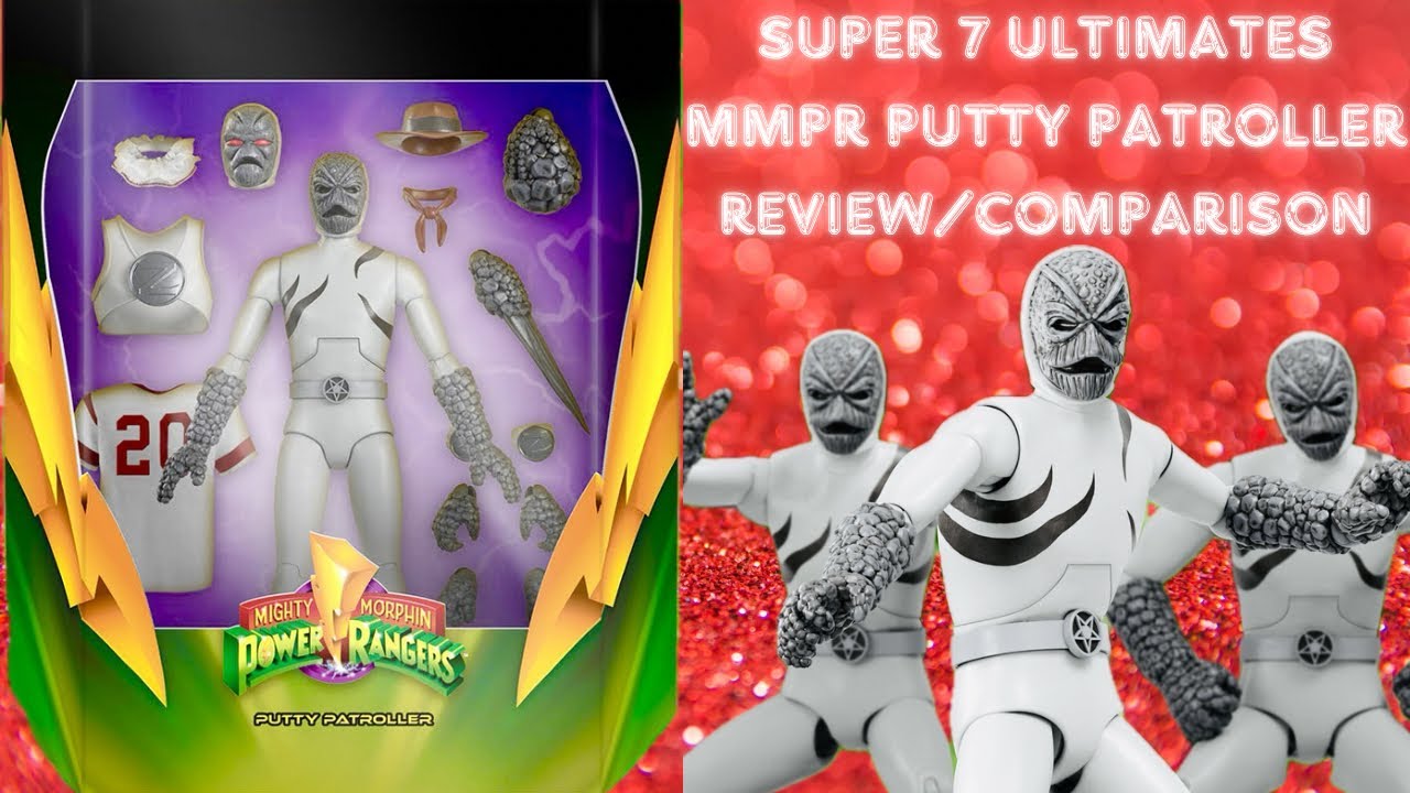 Super 7 Ultimates MMPR - Putty Patroller Review & Comparison - YouTube