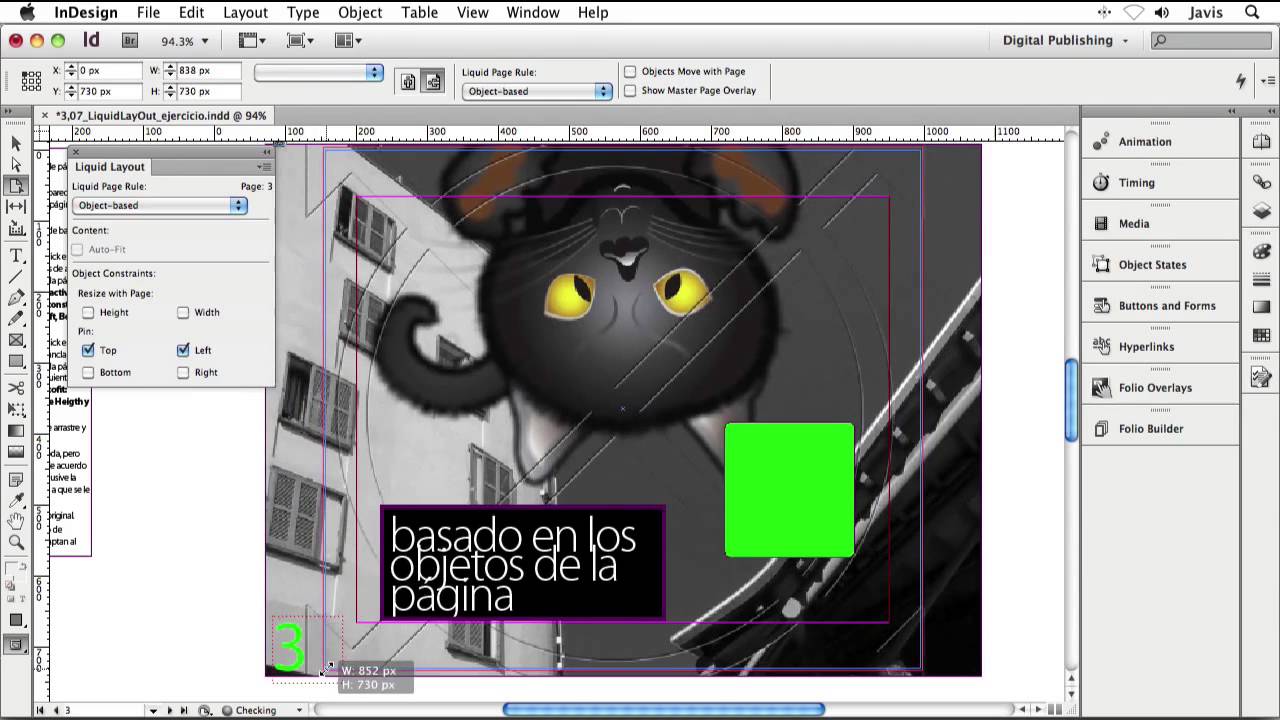 Como utilizar la herramienta de diseño líquido de Indesign - YouTube