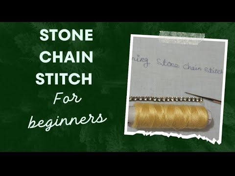 How to chain stone stitch/basic 2 methods of arri stone chain Stitching ...