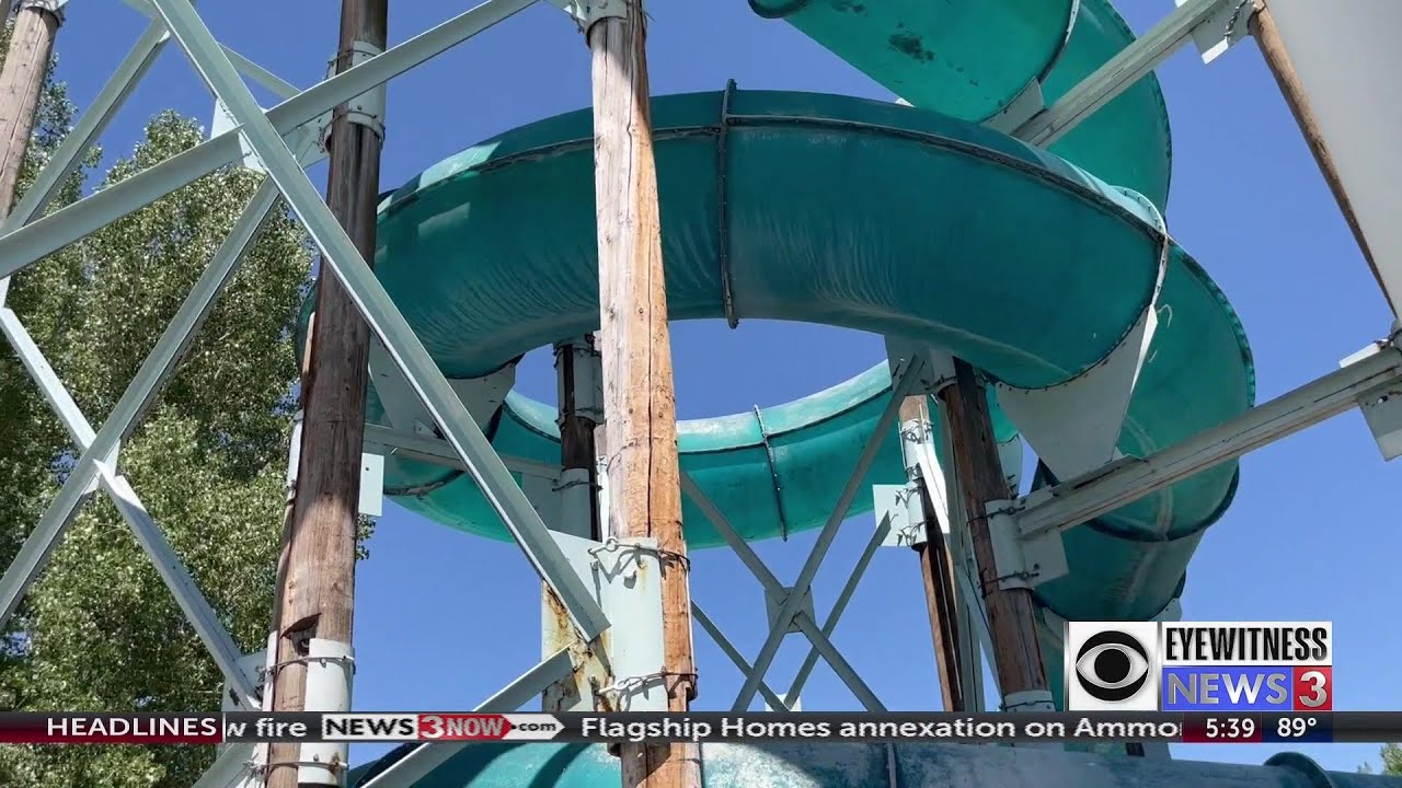 City looking for solution for closed water slide at Ross Park - YouTube