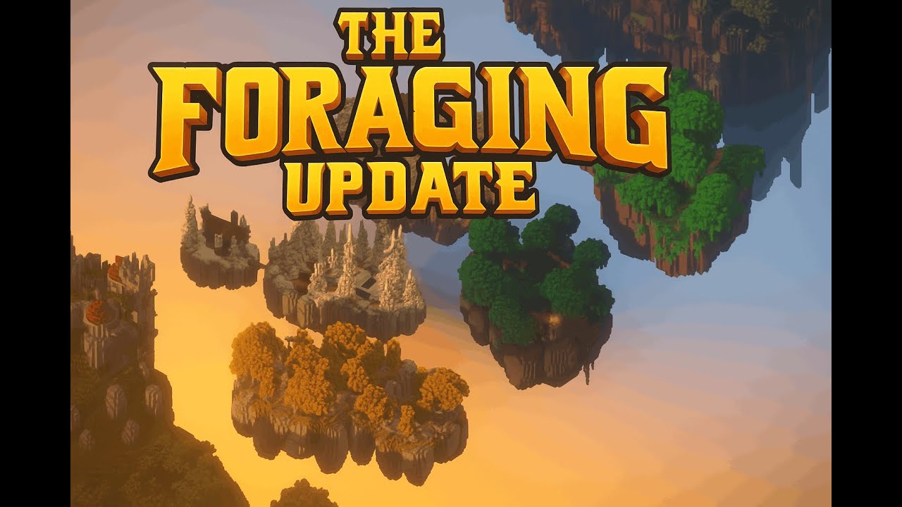 🌲 INSANE FORAGING UPDATE! Grinding to Level 50 LIVE in Hypixel Skyblock ...