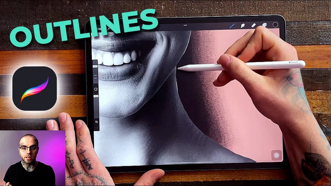 OUTLINES and EDGES in your Tattoo Designs (Tutorial) - YouTube