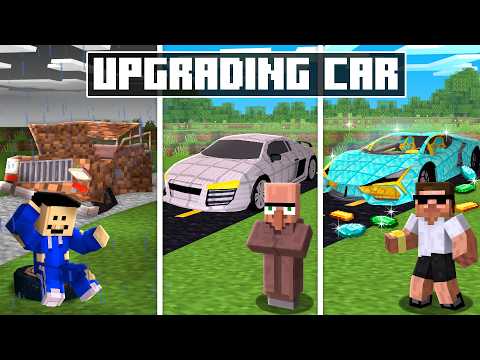 Noob to Pro in Upgrade Car Challenge in Minecraft..