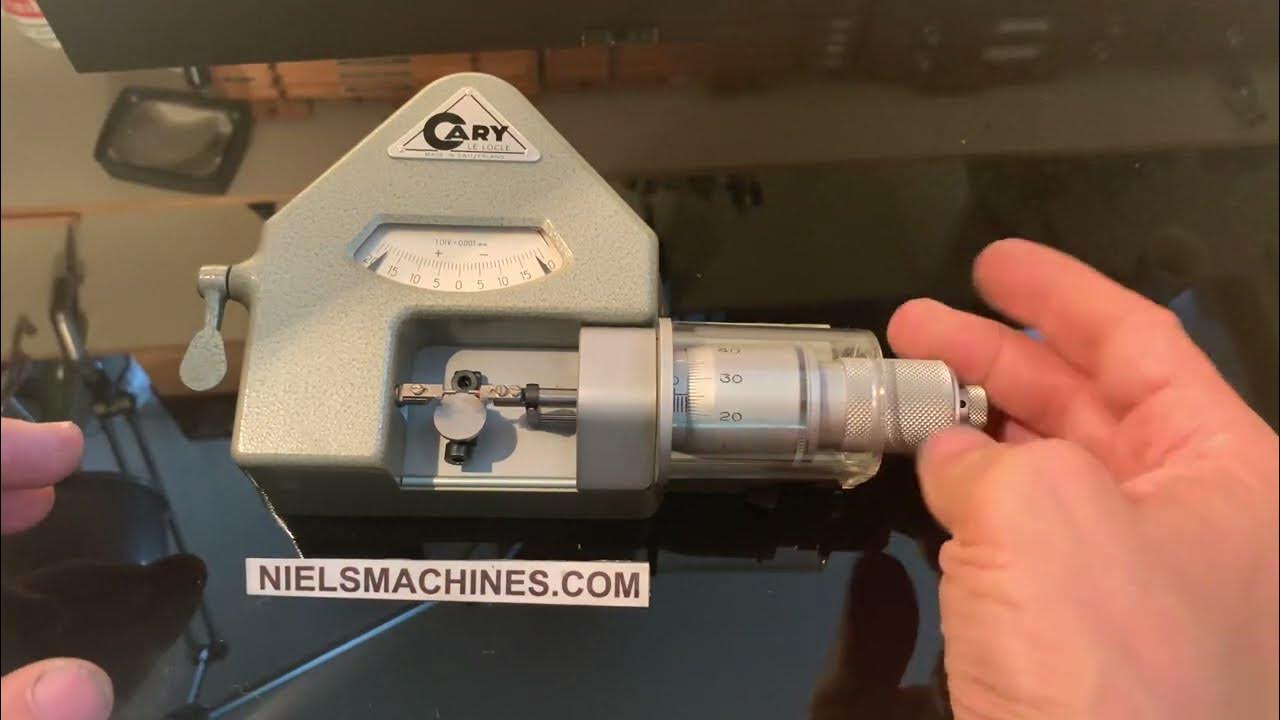 Cary le locle Watchmakers Comparator Bench Micrometer 1µ - YouTube