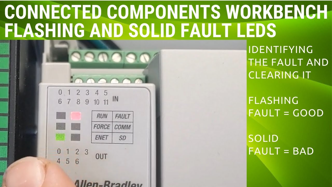 Diagnosing Flashing and Solid Fault Lights on a Micro800 PLC - YouTube