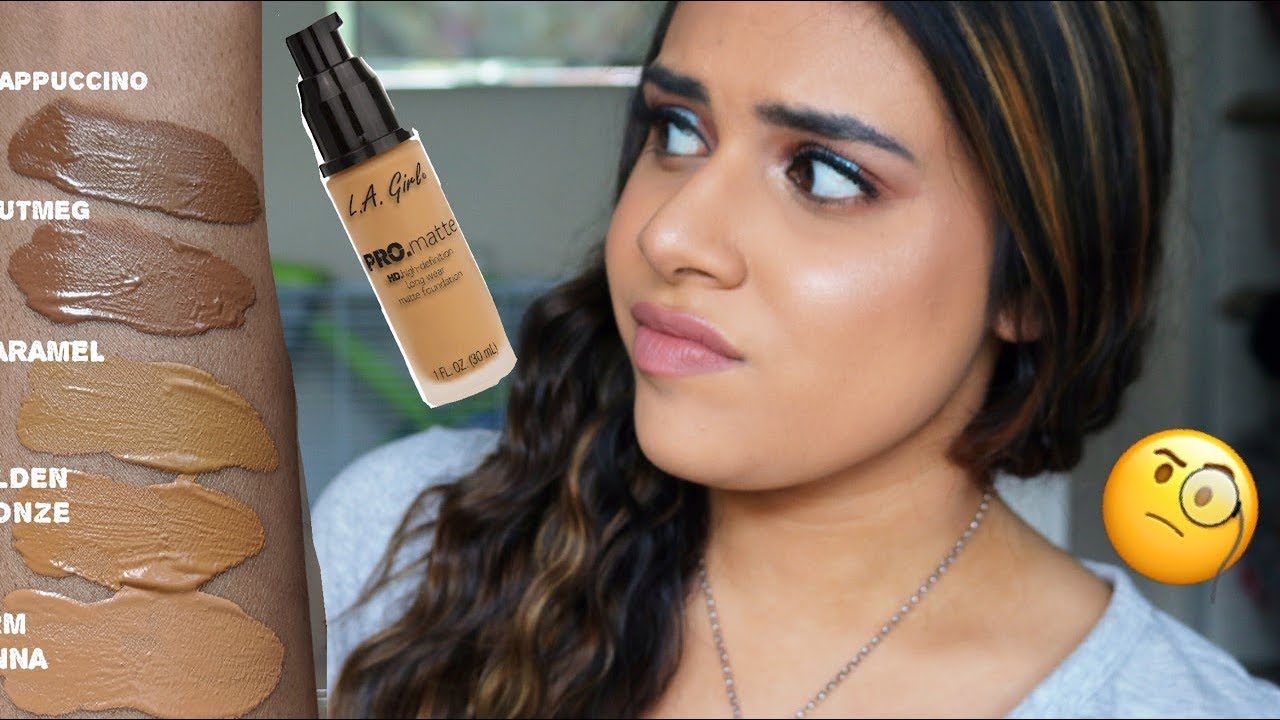 LA GIRL PRO MATTE FOUNDATION REVIEW + WEAR TEST | MAUMINA - YouTube