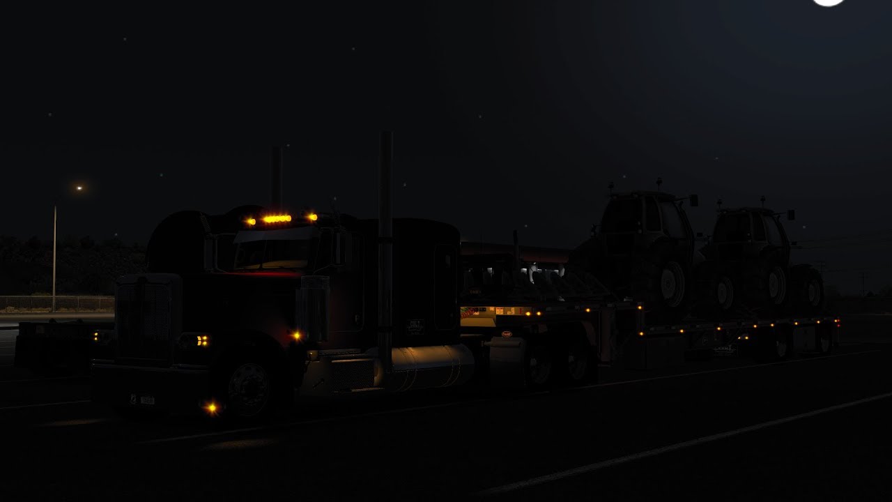 American Truck Simulator Colt peterbilt 389 Bart modding stepdeck - YouTube