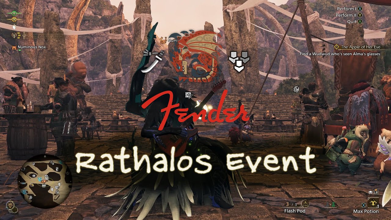 MH Wilds | Fender Collaboration | Rathalos Event Quest | Fender ...