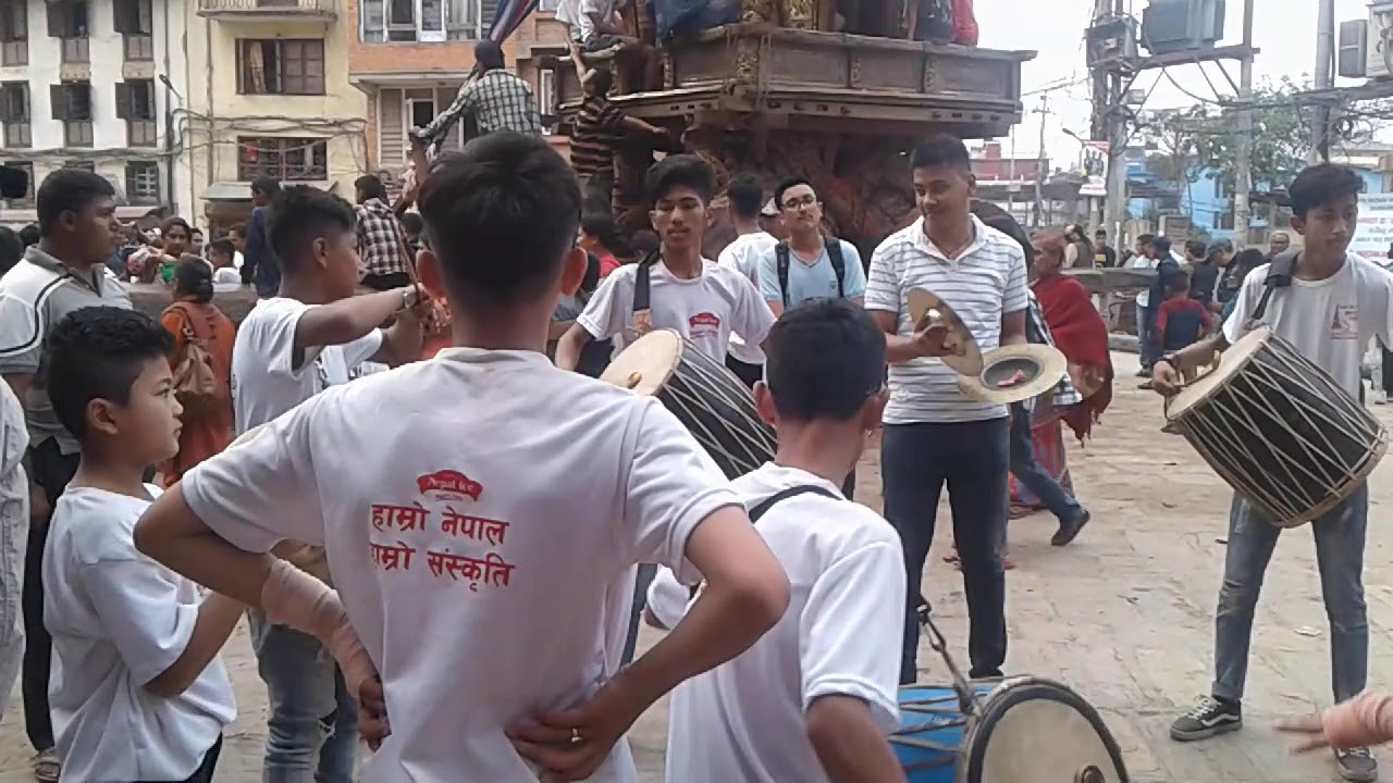 All group playing Dhime baja in Seto Machhindra Nath jatra - YouTube