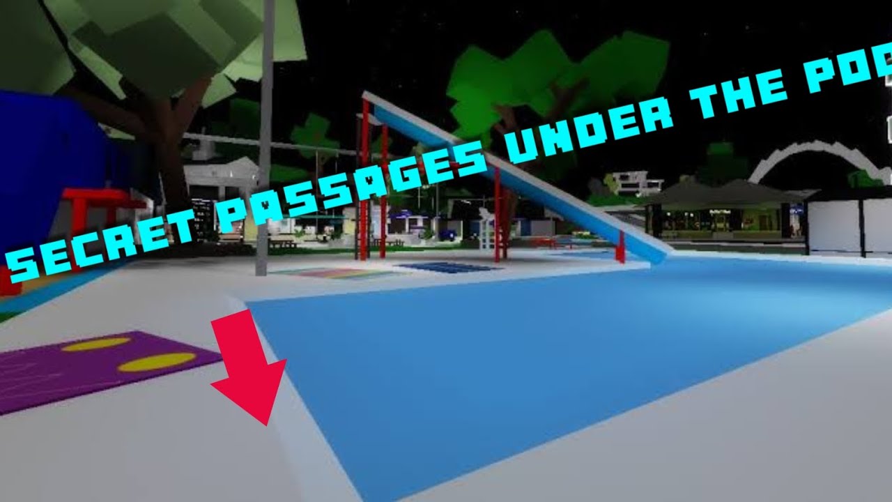 Secret passages under the pool in BROOKHEAVEN RP || roblox - YouTube
