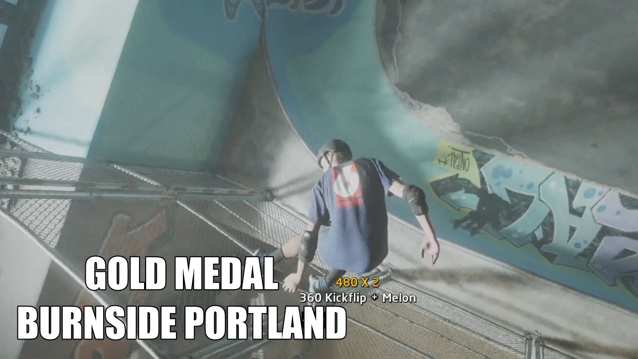 Tony Hawk's Pro Skater Remake 1 - Gold Medal in Burnside Portland ...