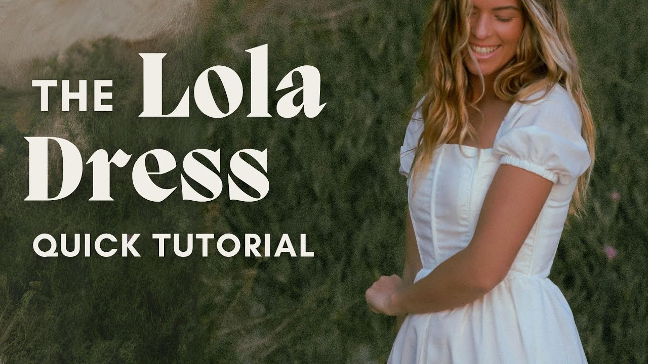 Lola Dress - Quick Sew Tutorial - Pattern Available - YouTube