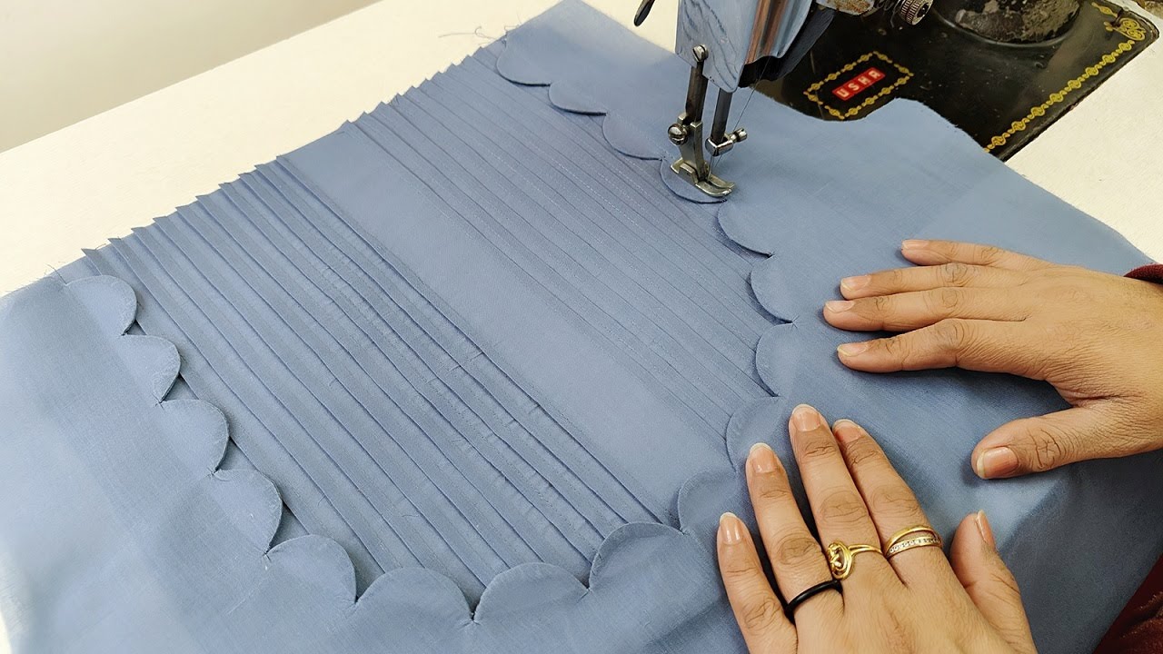 New Cutwork Neck Design with Pintucks Cutting and Stitching | Latest ...