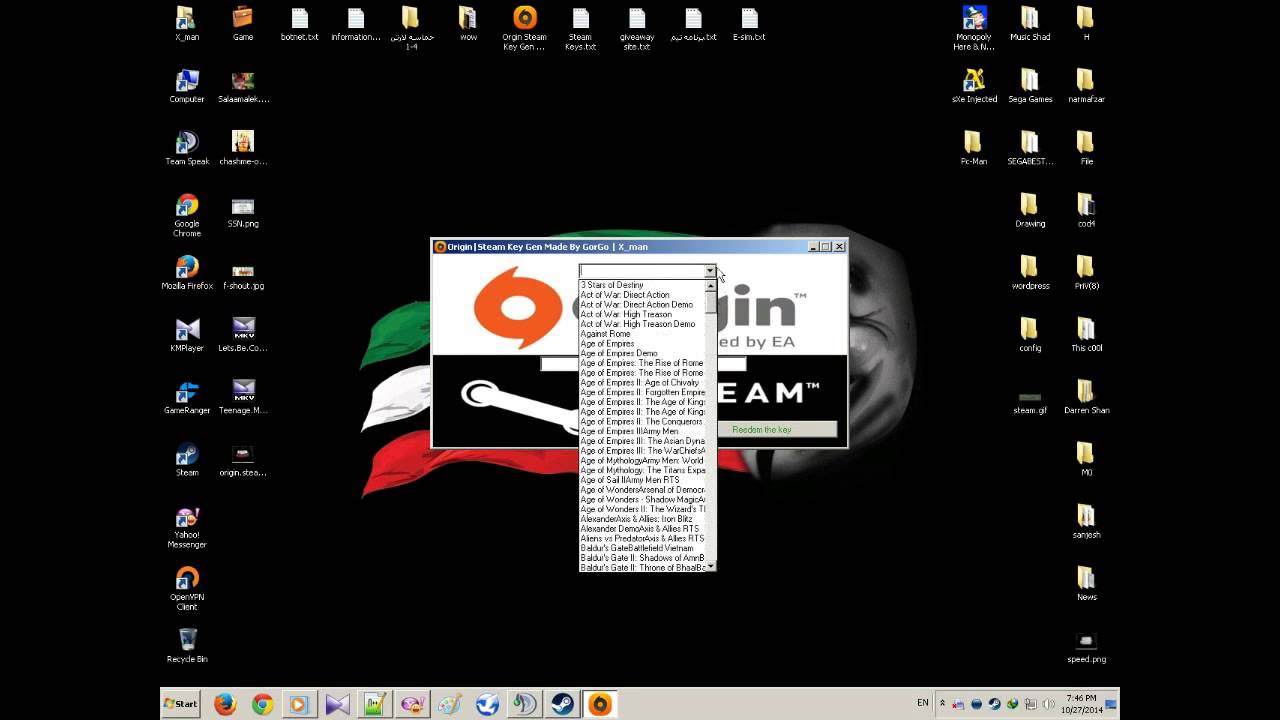 Steam Key Generator 2015 Steam Key Generator All Games Origin Key ...