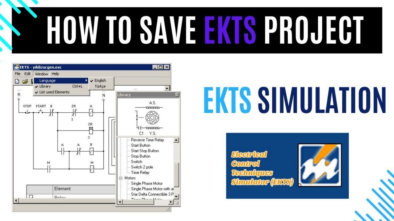 How to SAVE any project in your computer | EKTS simulation - YouTube