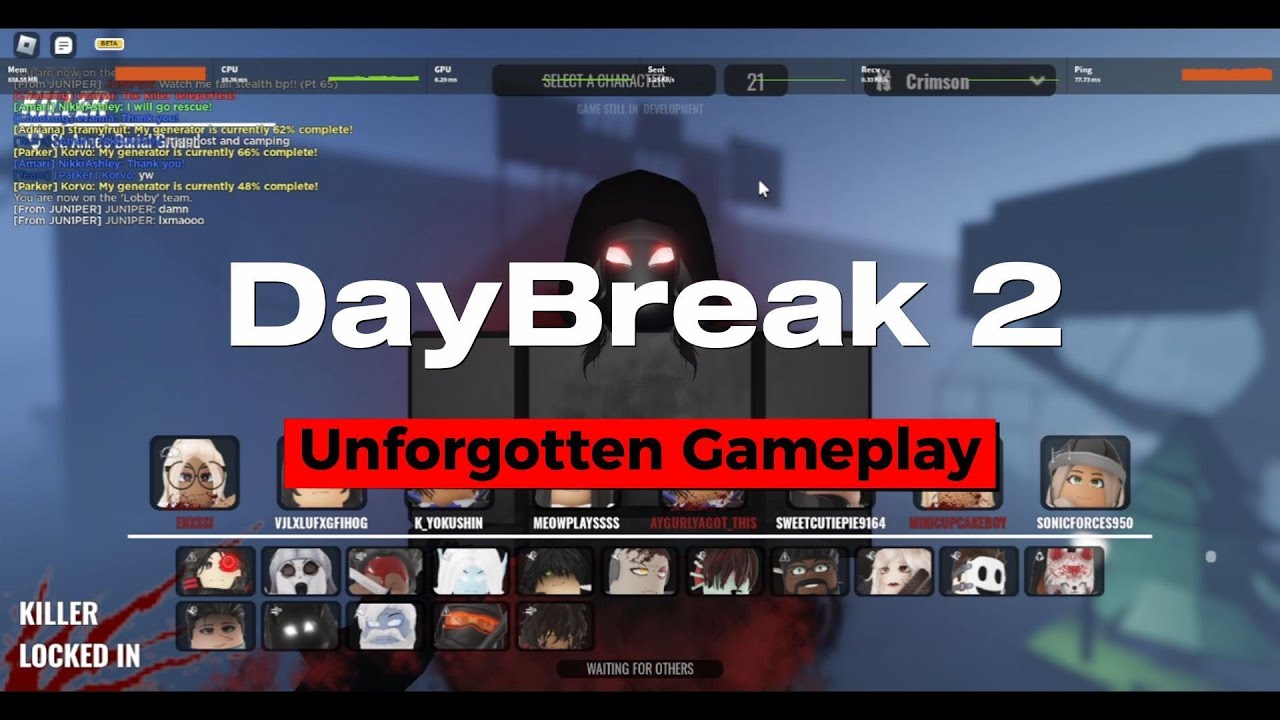 DayBreak 2 Unforgotten Gameplay! (First Upload in Forever!) (Roblox ...