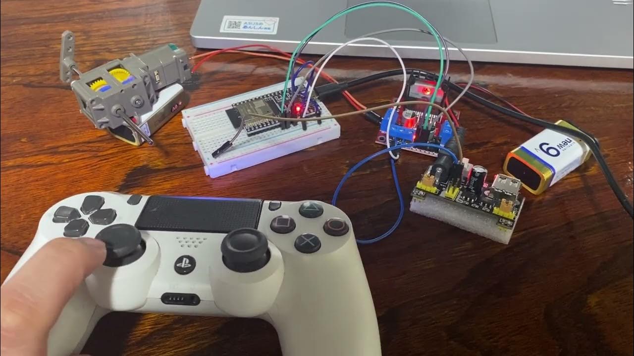 Esp32を使ってds4でdcモーターを動かす。 ラジコンづくり④ Youtube
