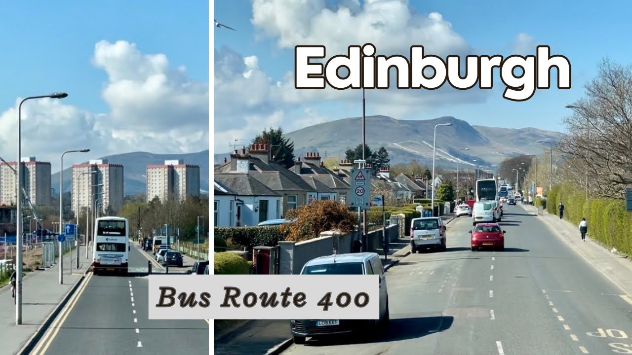 EDINBURGH AIRPORT BUS ride from Greendykes to Oxgangs - YouTube