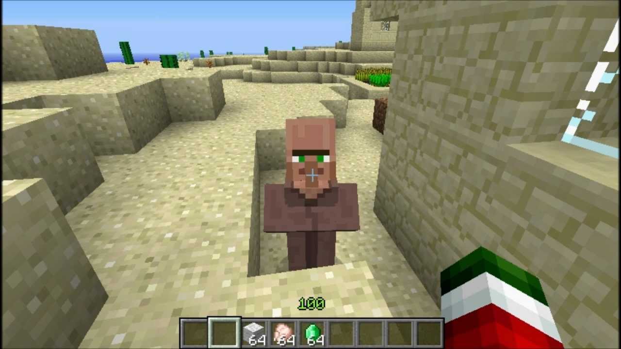 Minecraft- Obchodování s vesničany - YouTube