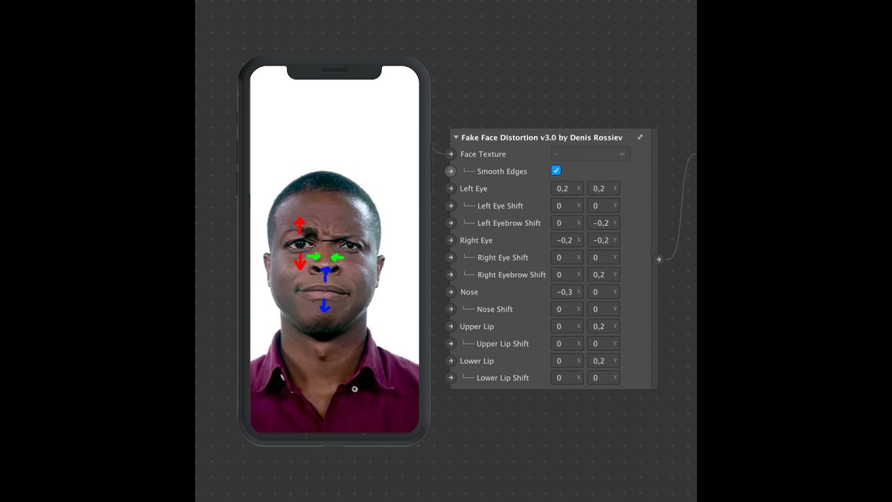 Spark AR - Fake Face Deformation v3. Change size of lips, eyes and nose ...