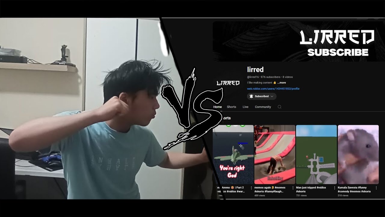 Lirred dares to challenge me with subscribers..... - YouTube